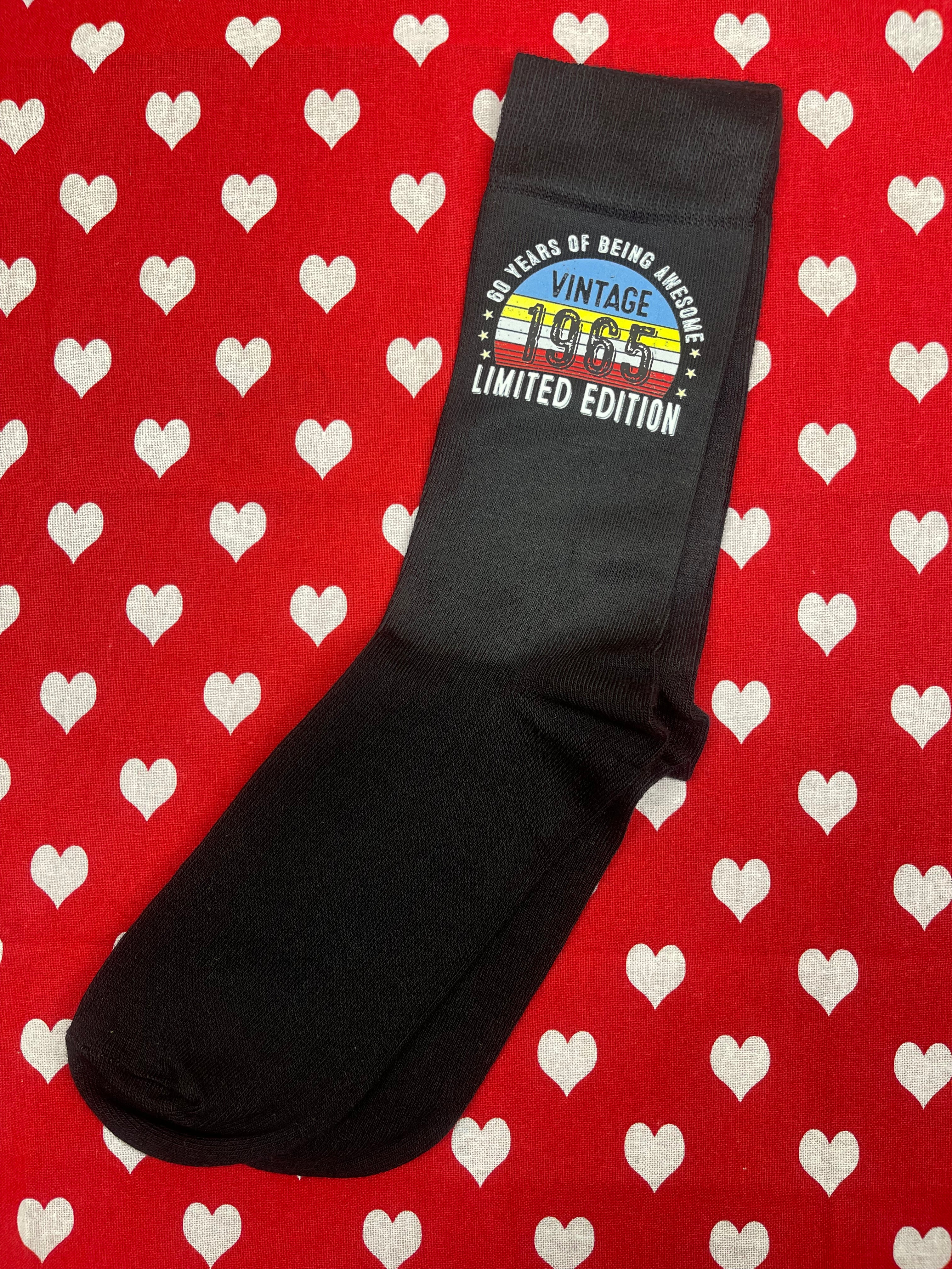 Socks 60th Birthday Gifts For Men Or Women Awesome Since 1965 60 Years ...